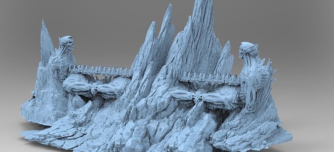 Alien organic Robot statue Mountain Monoliths 3D model | CGTrader