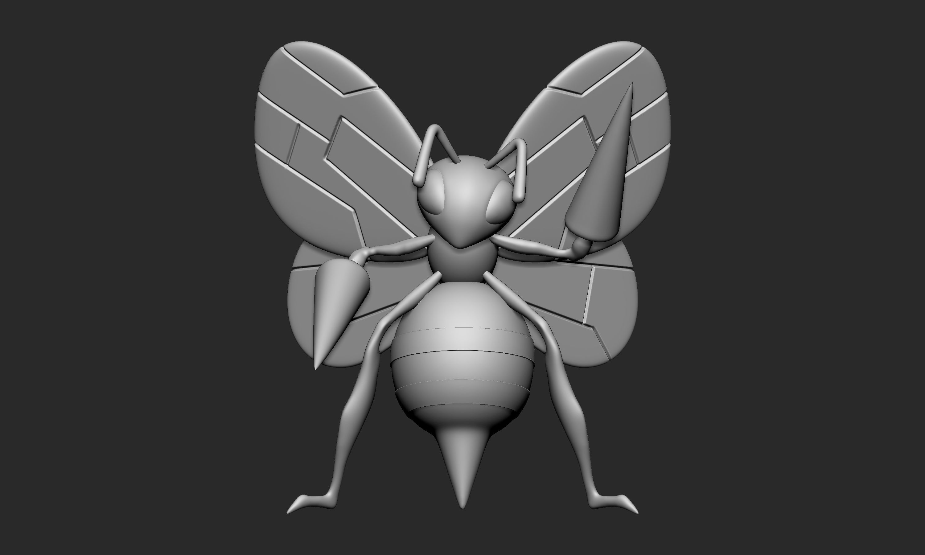 Pokemon - Beedrill with 2 poses 3D model 3D printable | CGTrader