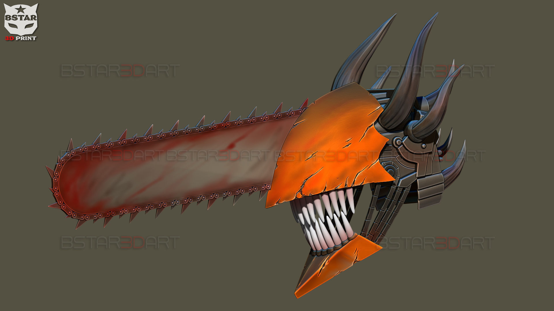 Chainsaw Man Full Form Devil Helmet - Denji Cosplay 3D model 3D ...