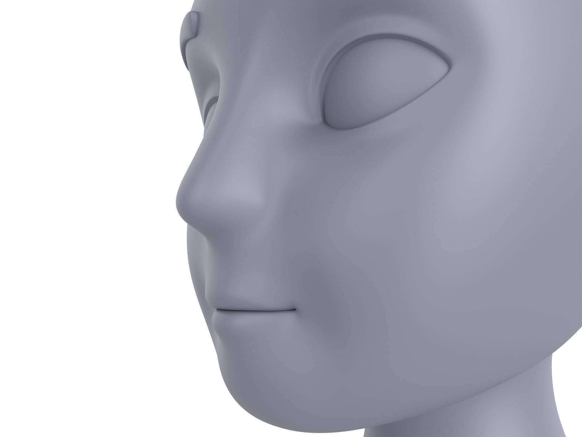 Prop225 Base Head Mesh 3D model | CGTrader