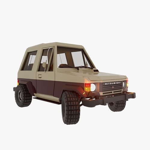 3D model Mitsubishi Pajero Shogun 1990 VR / AR / low-poly | CGTrader
