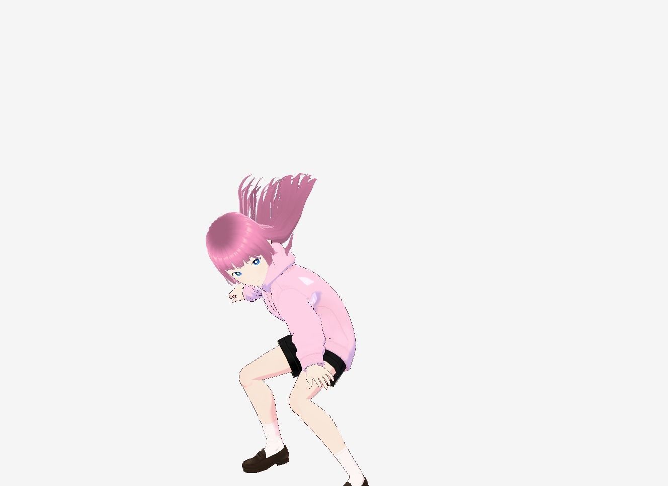 3D model Bocchi the Rock Young VRChat Avatar 3D model VR / AR / low ...
