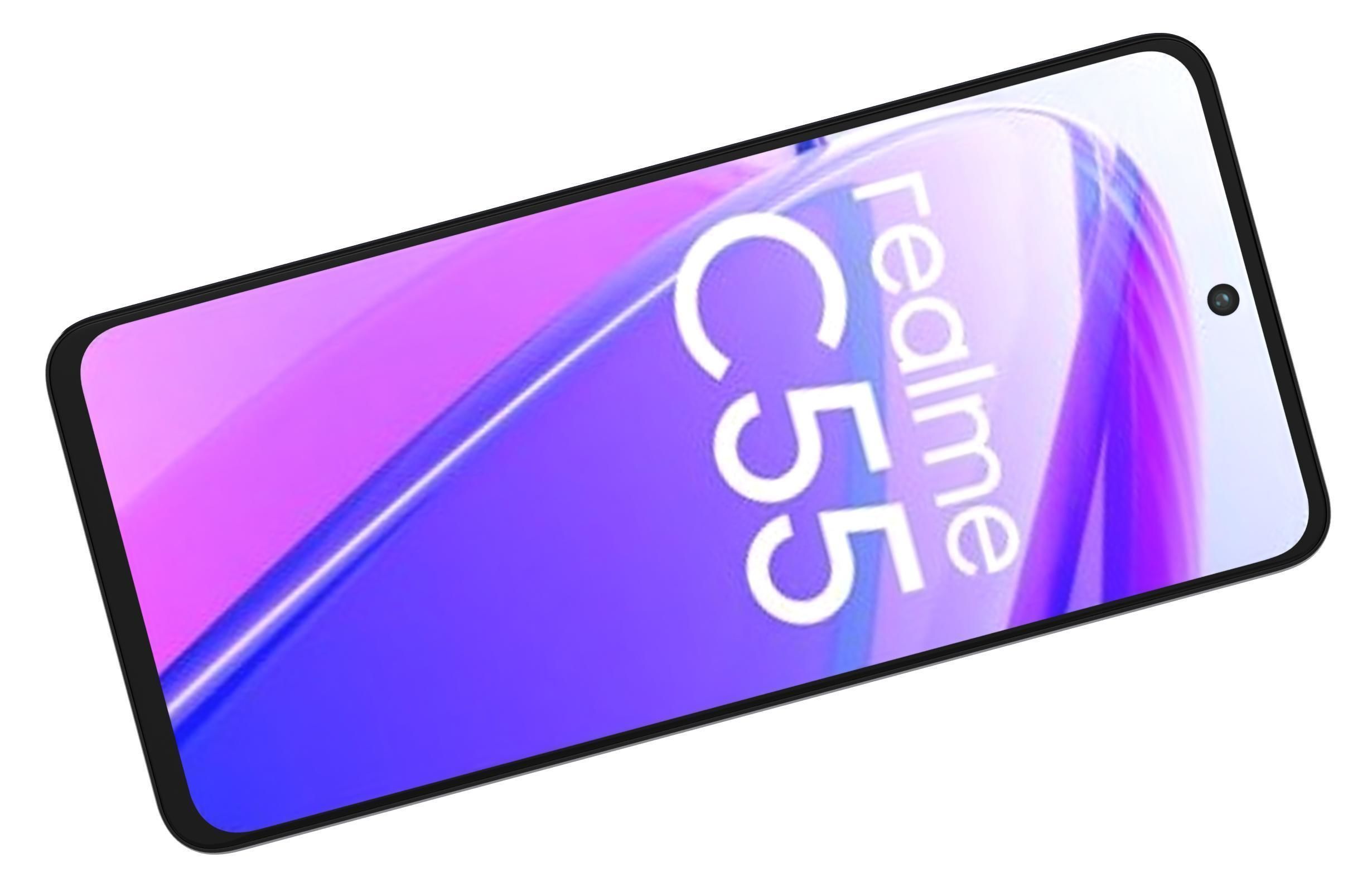 3D model Realme C55 Black And Gold VR / AR / low-poly | CGTrader