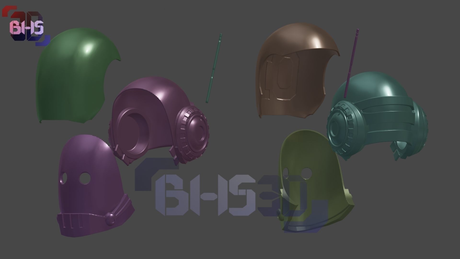 Vegapunk 01 Shaka Helmet one piece 3D model 3D printable | CGTrader
