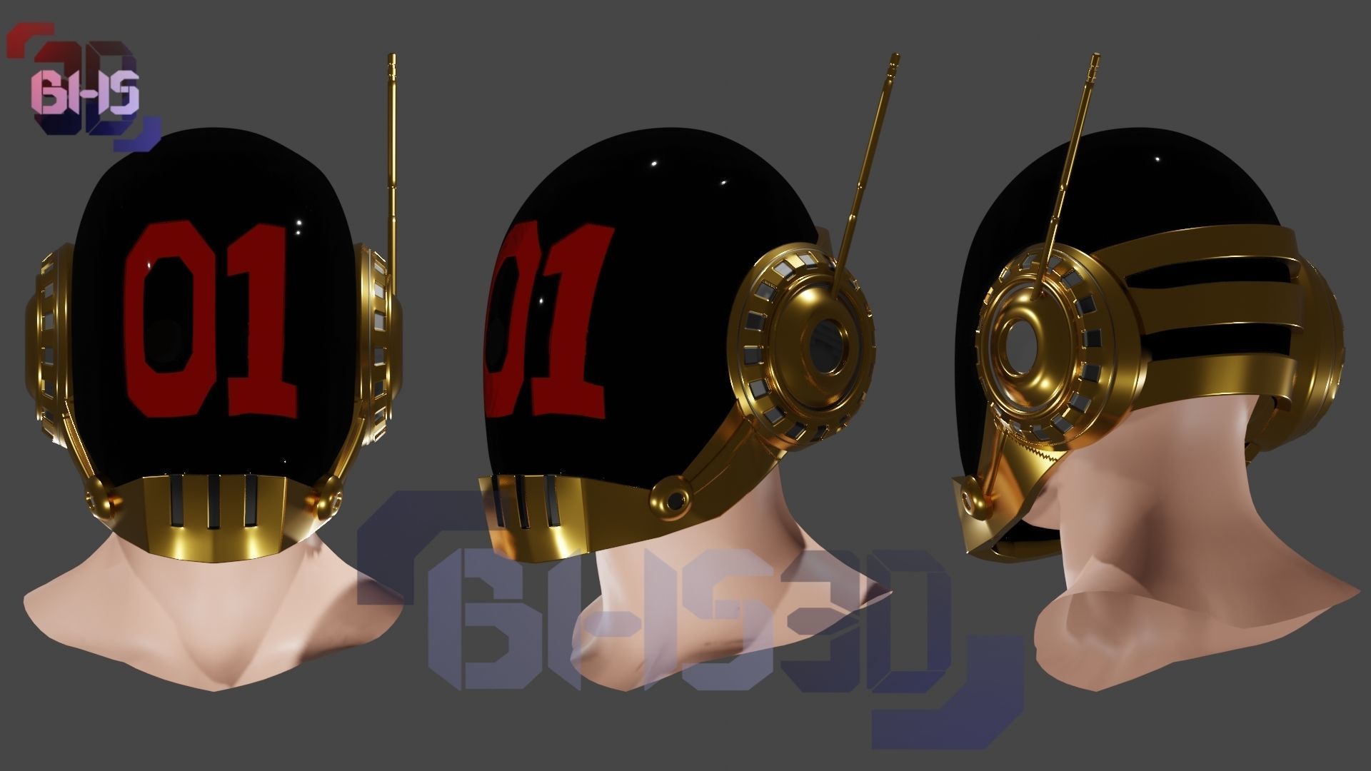 Vegapunk 01 Shaka Helmet one piece 3D model 3D printable | CGTrader