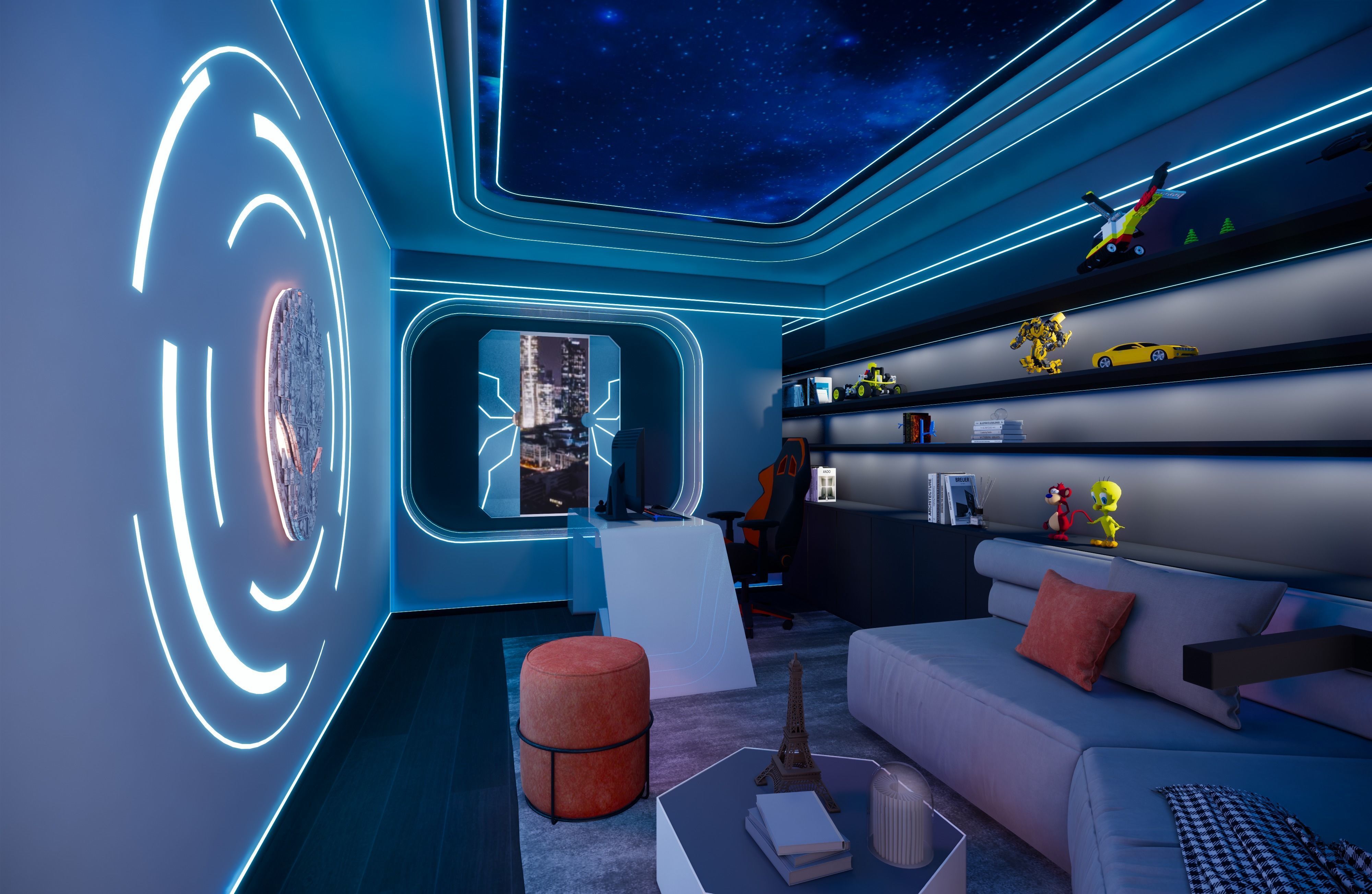 Modern esports room 3D model | CGTrader