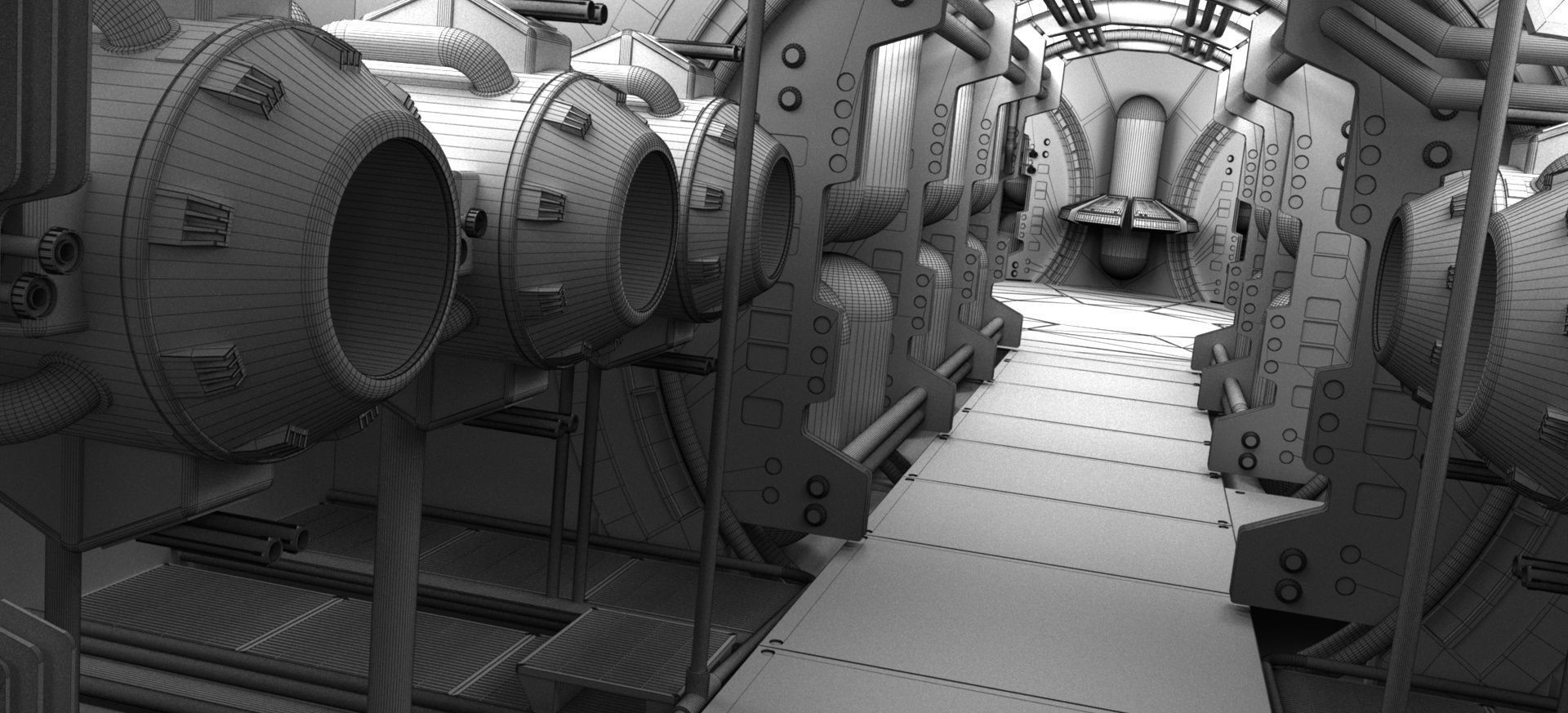 Star Wars Tantive IV Interior 3D model | CGTrader