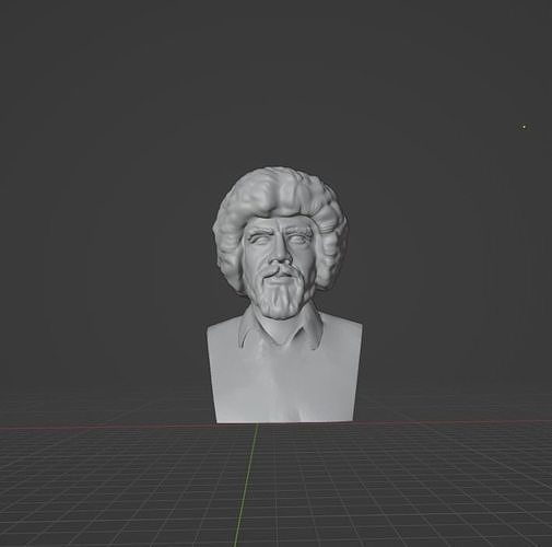 Bob Ross 3D model 3D printable | CGTrader