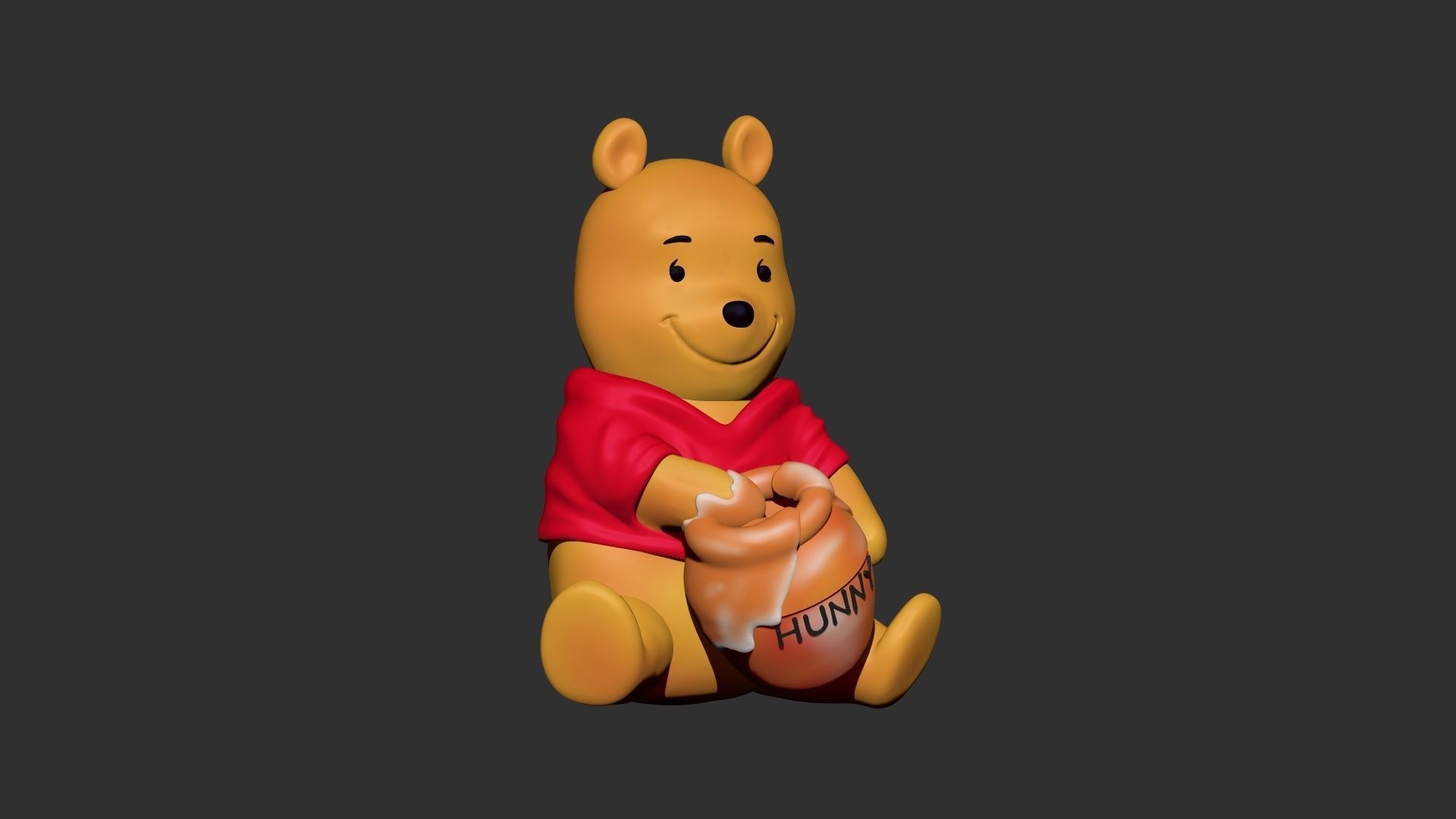 pooh Winnie the Pooh teddy bear 3D model | CGTrader