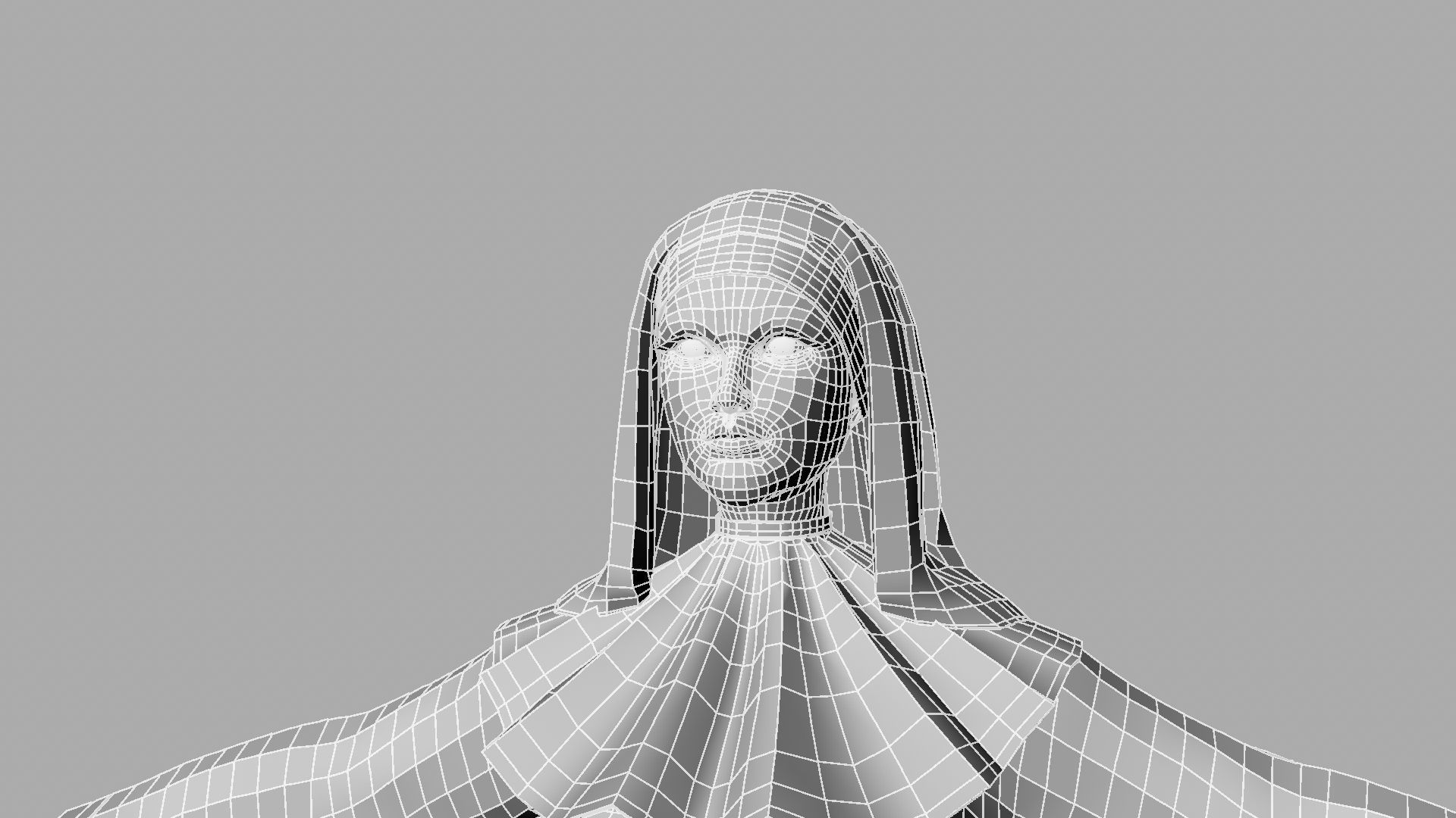 Christian nun 3D model | CGTrader