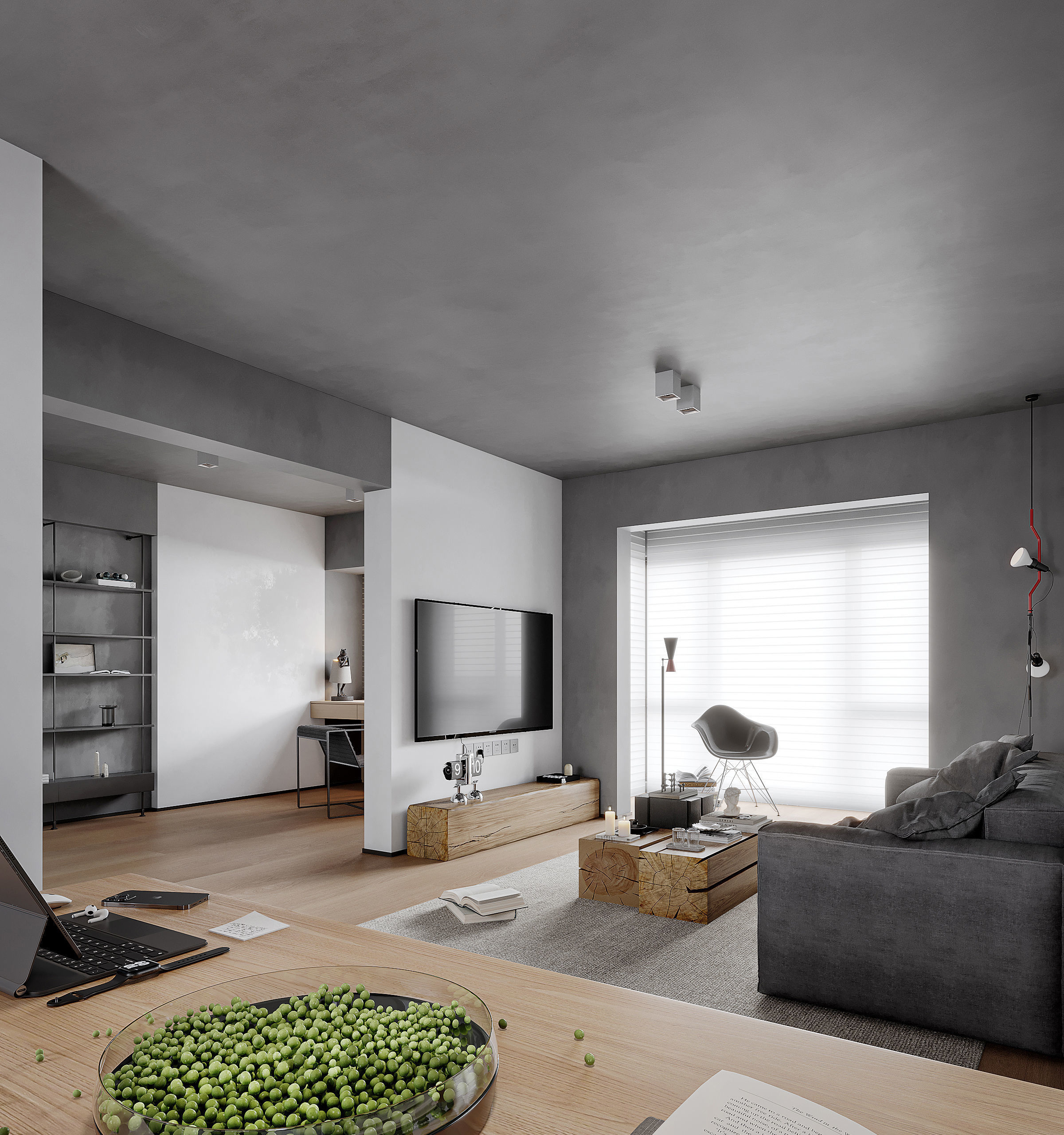 modern public housing interior design 3d model 3D model | CGTrader