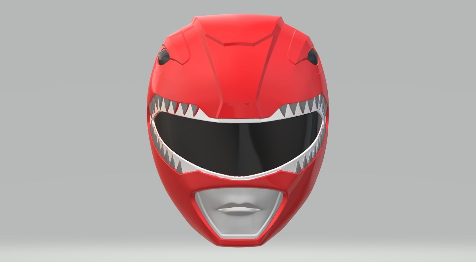 Red Ranger helmet MMPR 3D model 3D printable | CGTrader