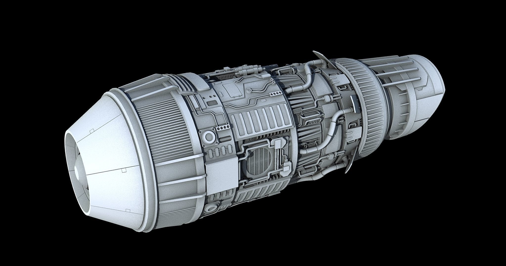 Sci-Fi Engine Pack 3D model | CGTrader