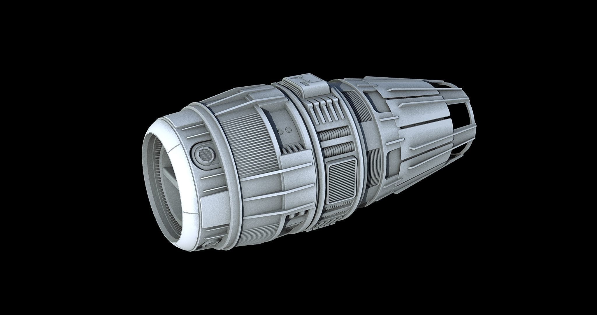 Sci-Fi Engine Pack 3D model | CGTrader