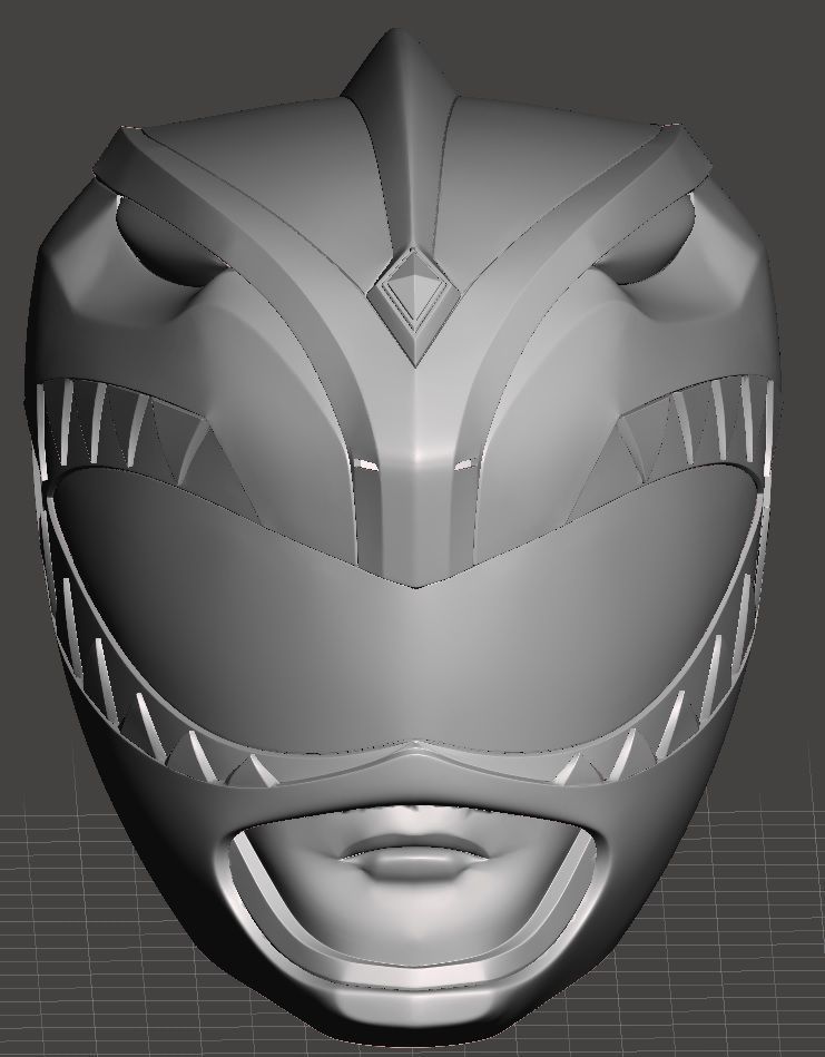 Green Ranger helmet MMPR 3D model 3D printable | CGTrader