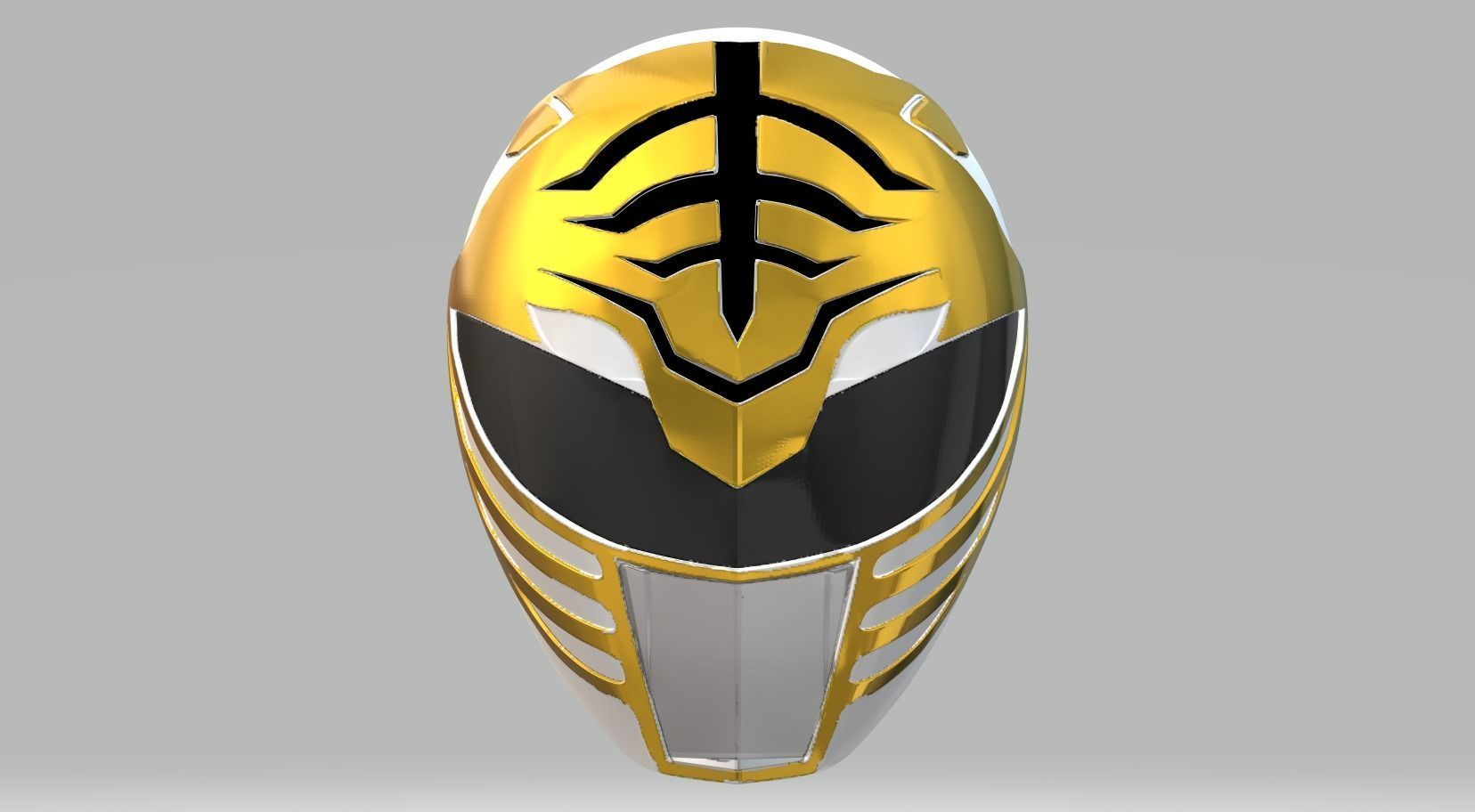 White Ranger helmet MMPR 3D model 3D printable | CGTrader