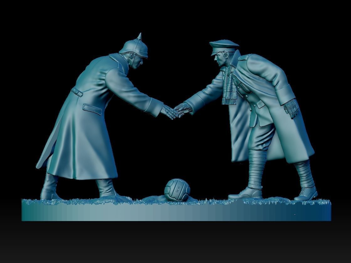 Christmas Truce Memorial 3D model 3D printable | CGTrader