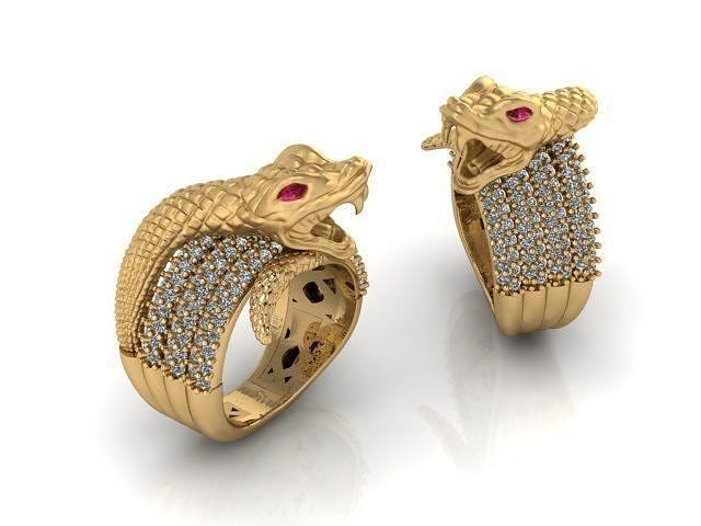 snake ring 3D model 3D printable | CGTrader