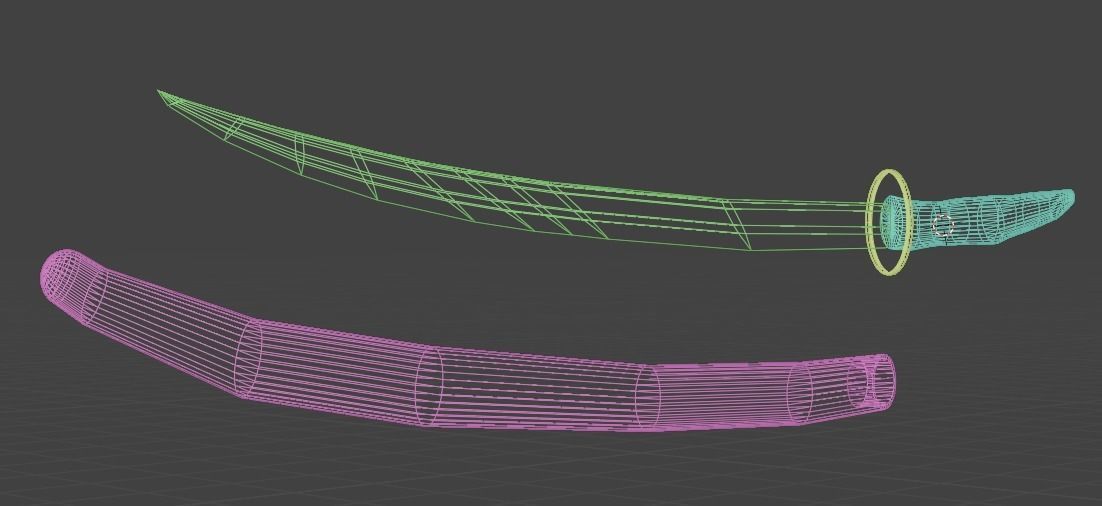 3D model Kiem nguoi Kinh Japanese Jokoto VR / AR / low-poly | CGTrader