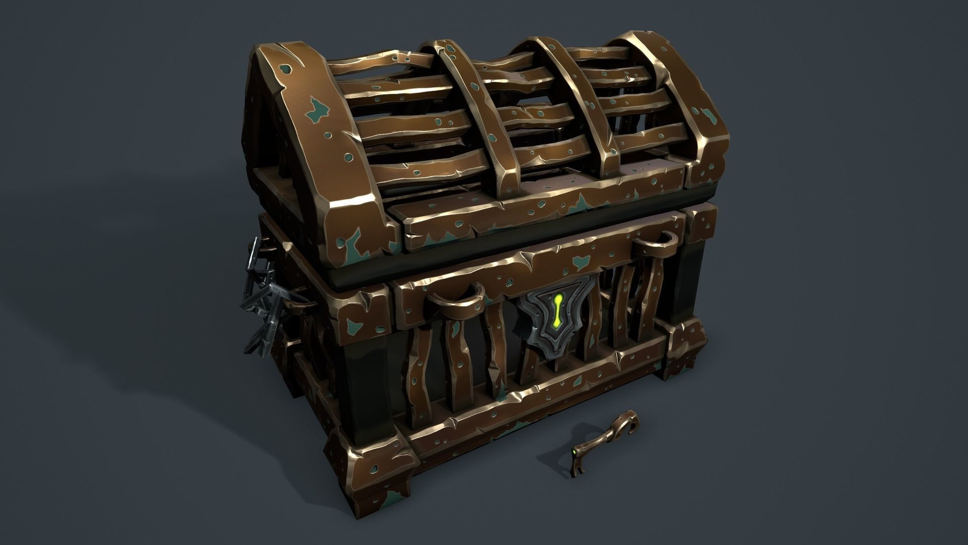 3D model Fantasy chests 2 VR / AR / low-poly | CGTrader