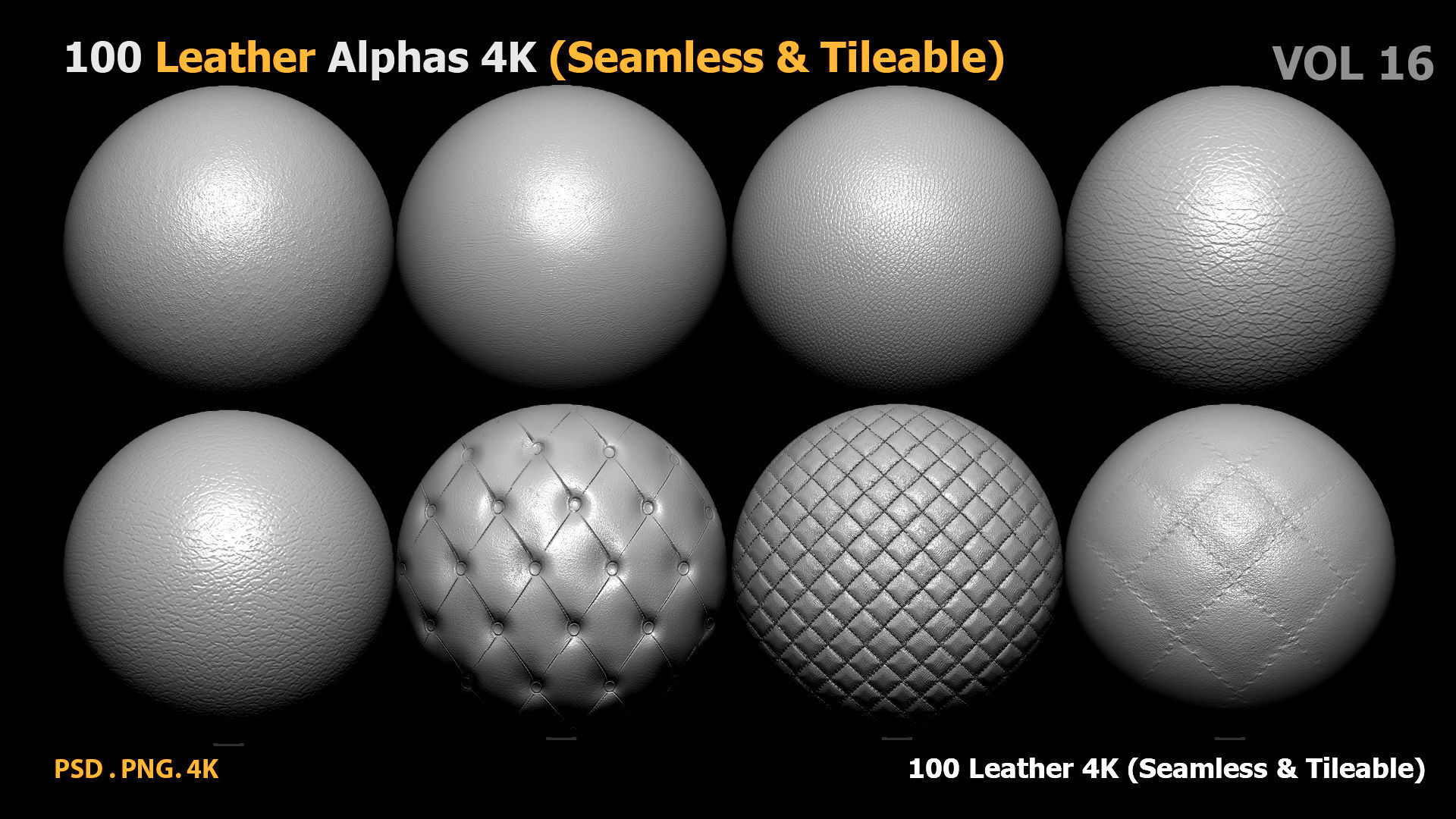 100 Leather Alphas 4K Seamless Tileable Texture | CGTrader