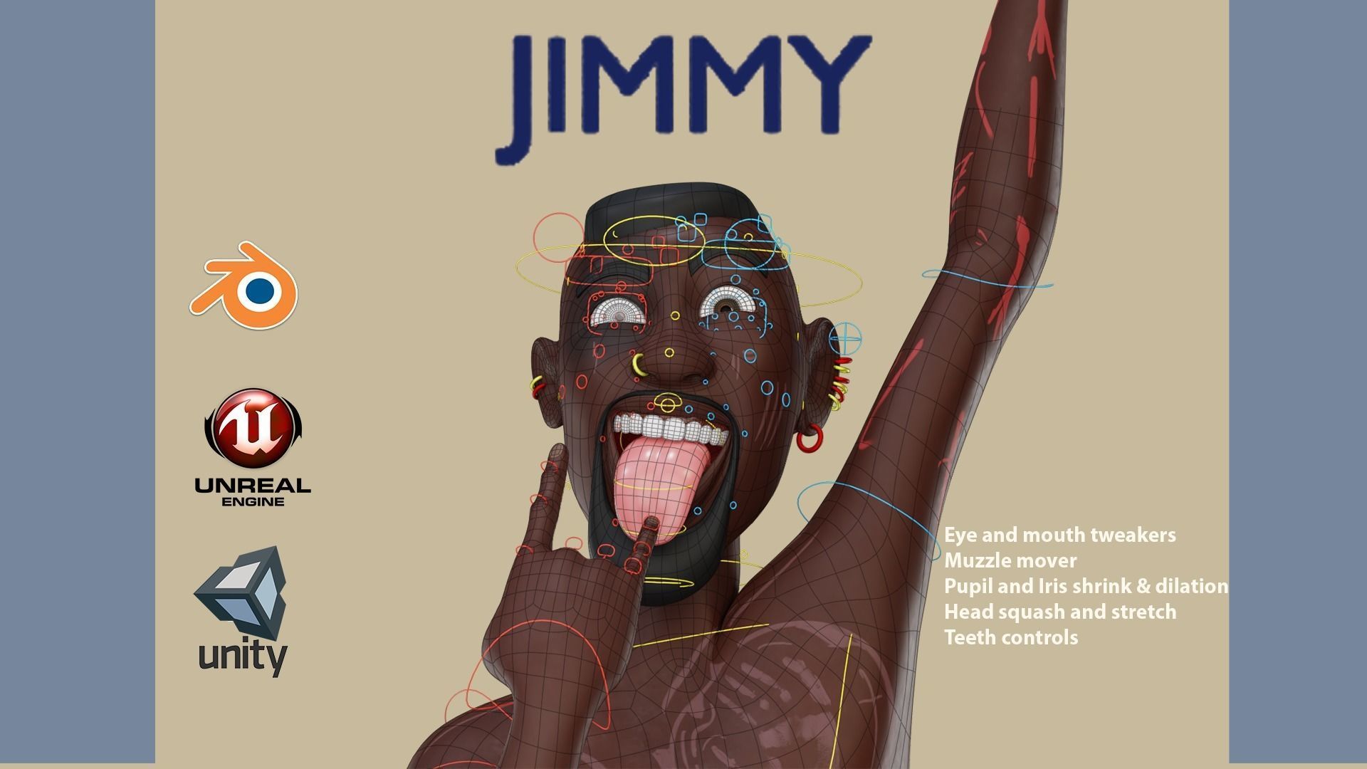 3D model JIMMY RIG BLENDER VERSION VR / AR / low-poly | CGTrader