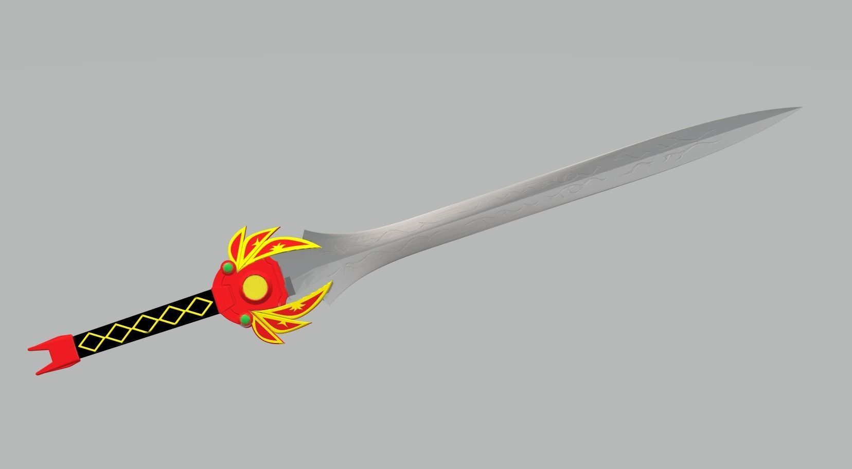 Red Ranger Tyranno Sword MMPR 3D model 3D printable | CGTrader
