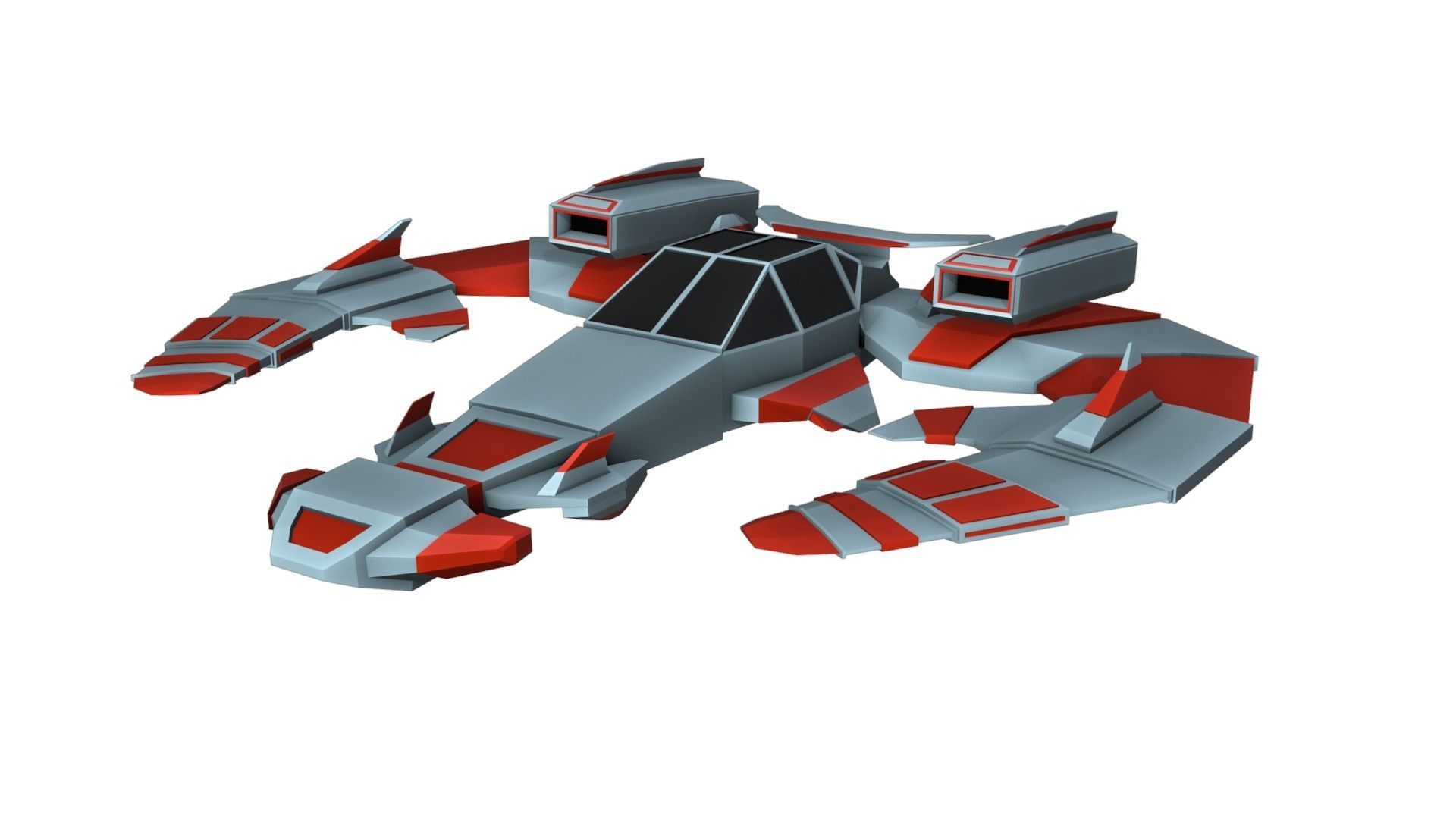 3D model Low-poly spaceship star wars VR / AR / low-poly | CGTrader