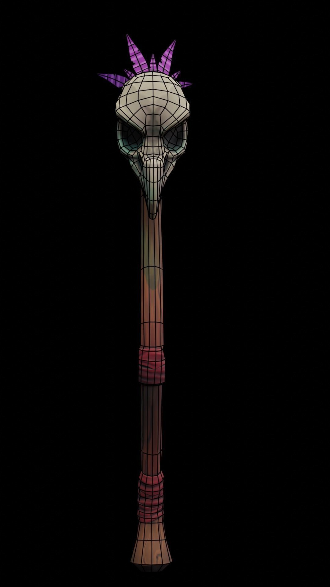 3D model Stylized Scepter VR / AR / low-poly | CGTrader
