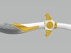 White Ranger Saba Sword MMPR 3D model 3D printable | CGTrader