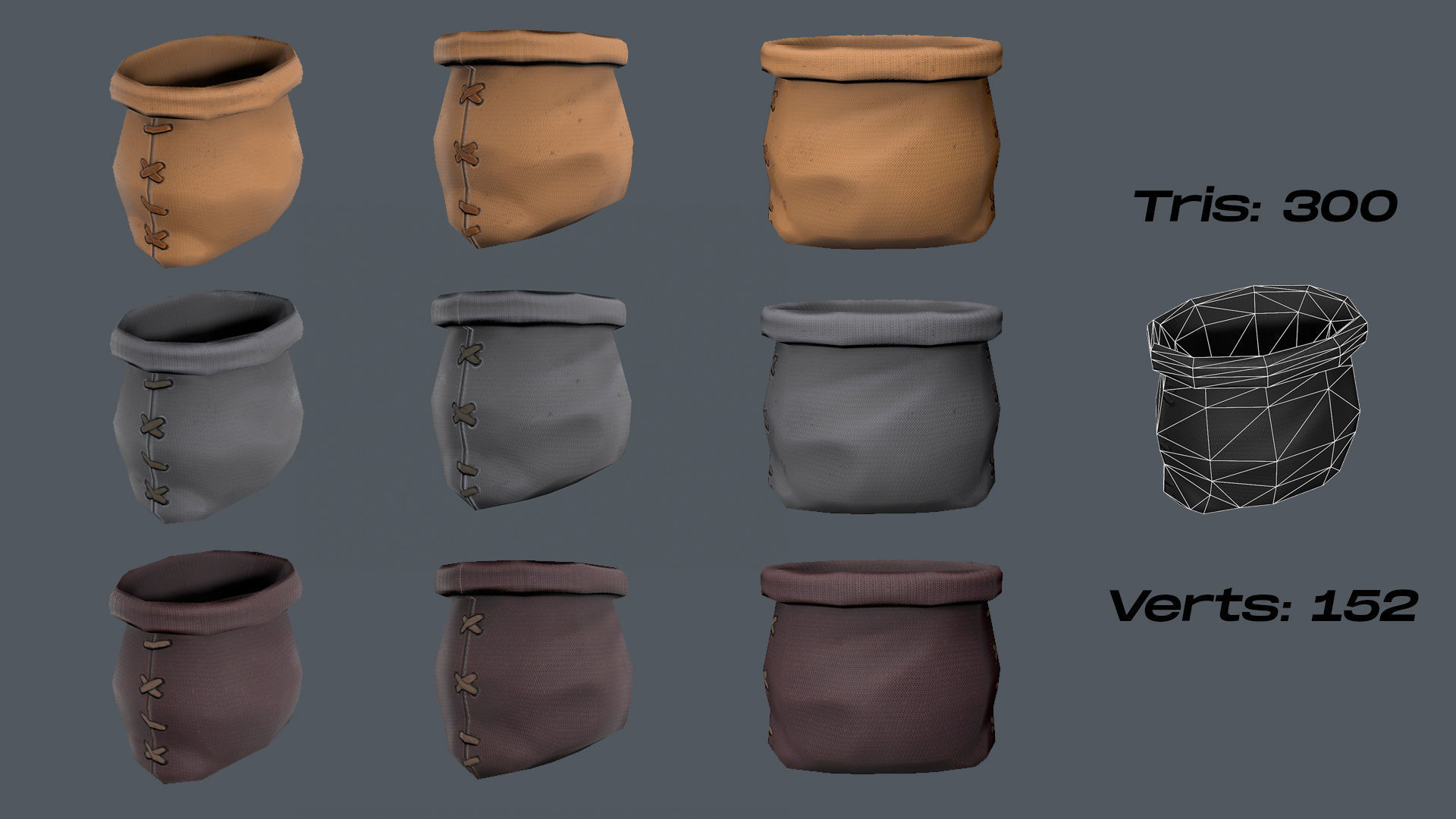 3D model Stylized Sack VR / AR / low-poly | CGTrader