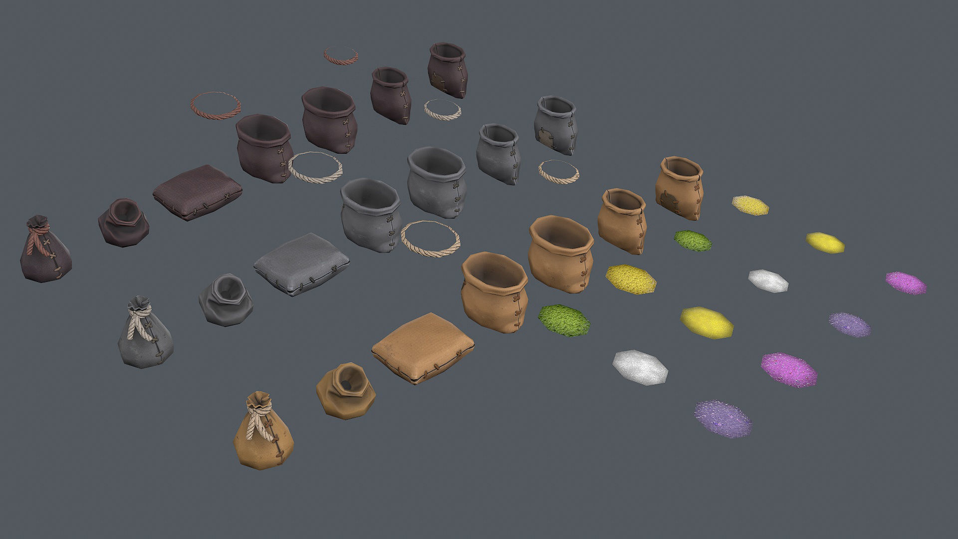 3D model Stylized Sack VR / AR / low-poly | CGTrader