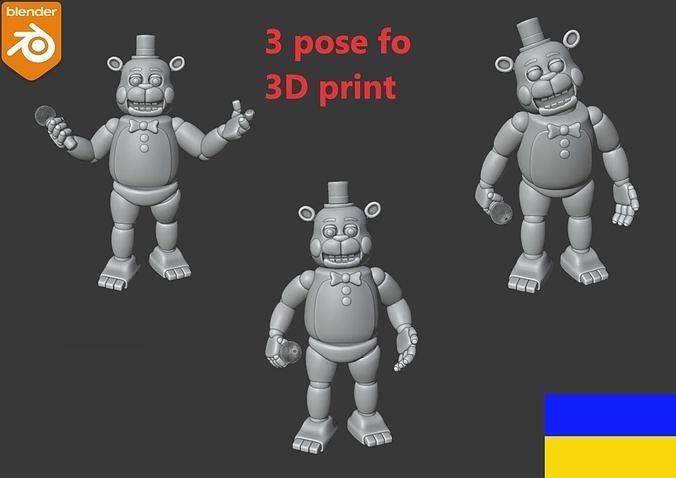 Toy Freddy 3D model 3D printable | CGTrader