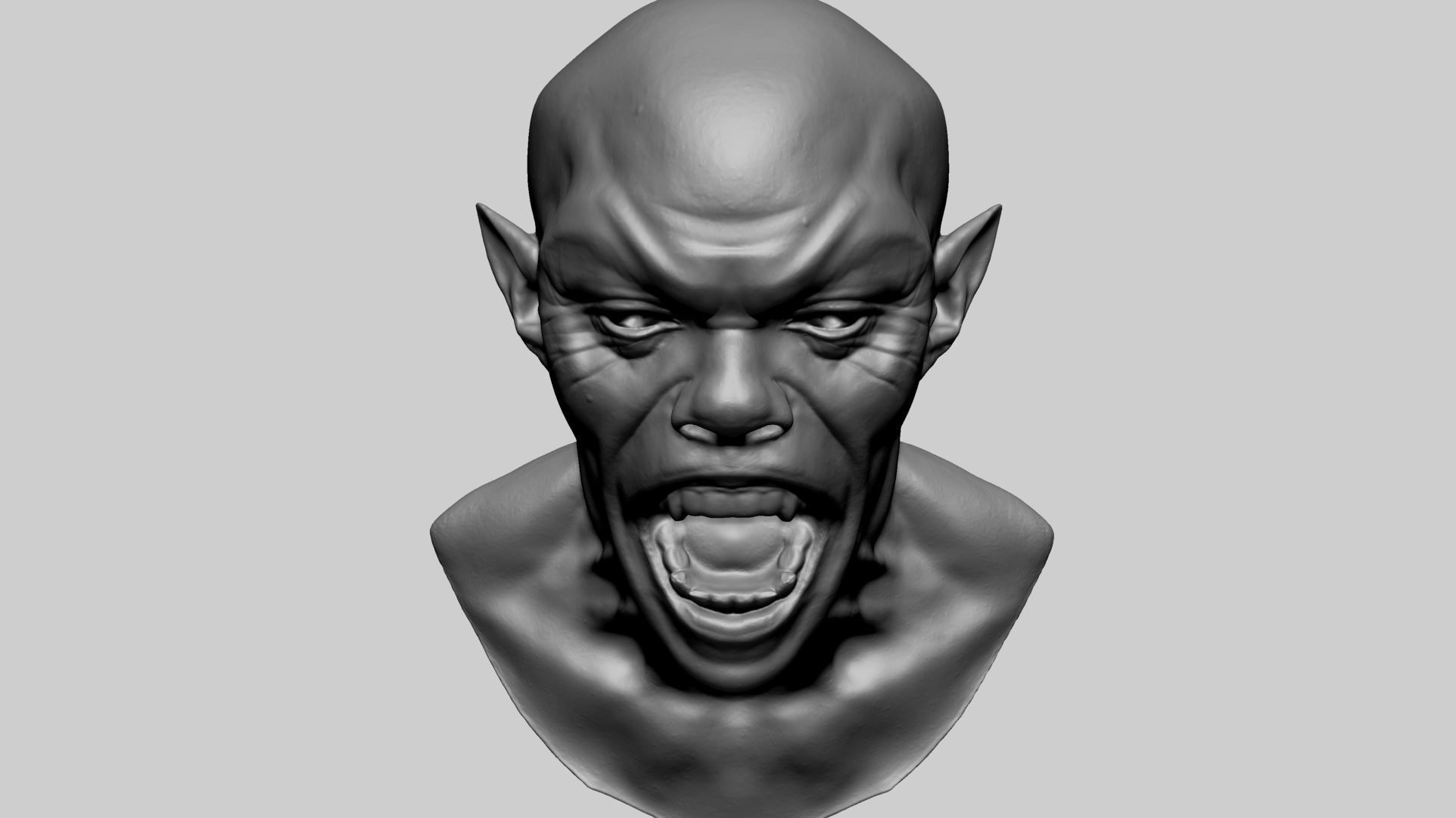 Creature Head C1 3D model | CGTrader