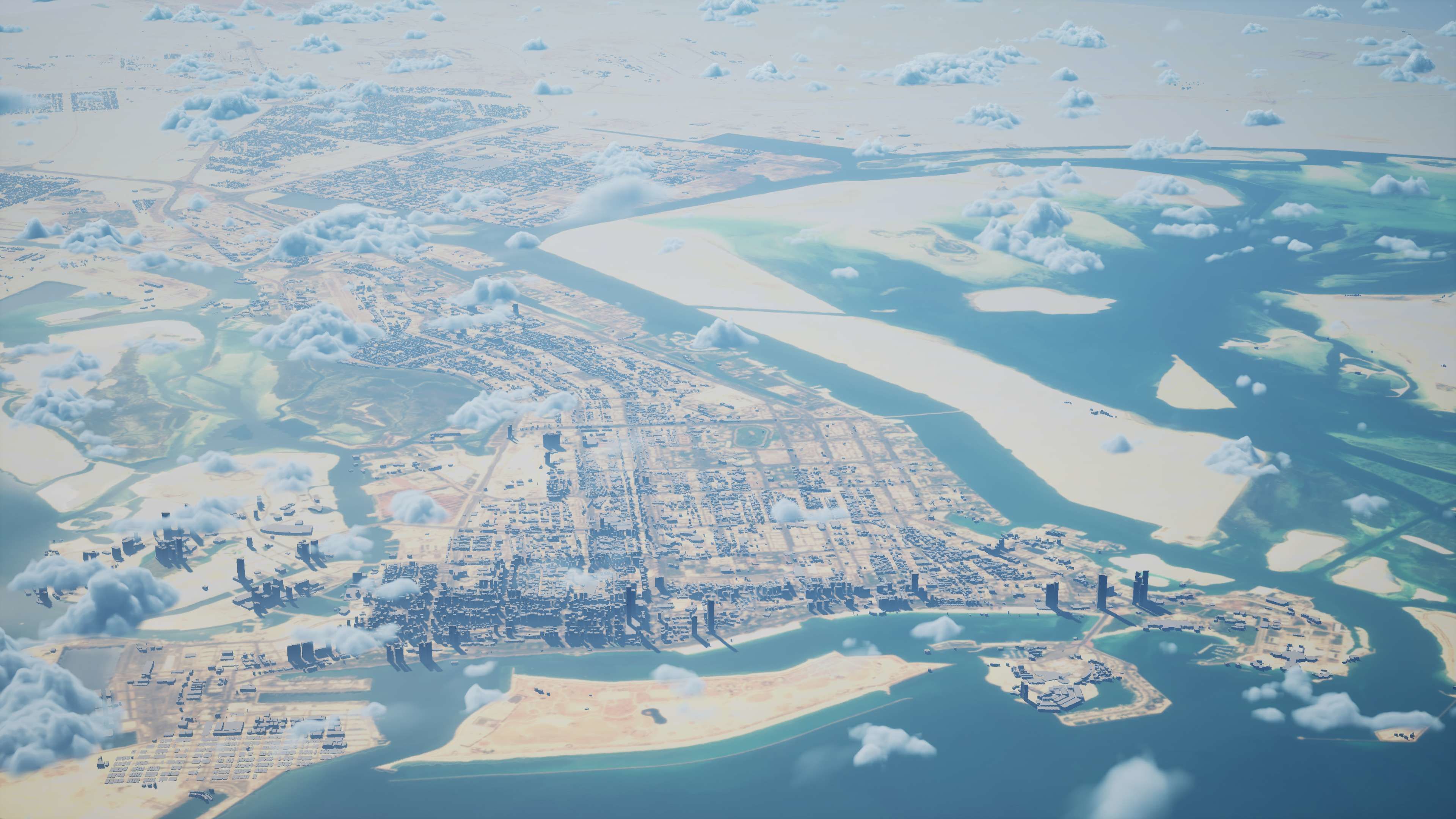 Abu Dhabi United Arab Emirates City Landscape 3D Model 3D model | CGTrader