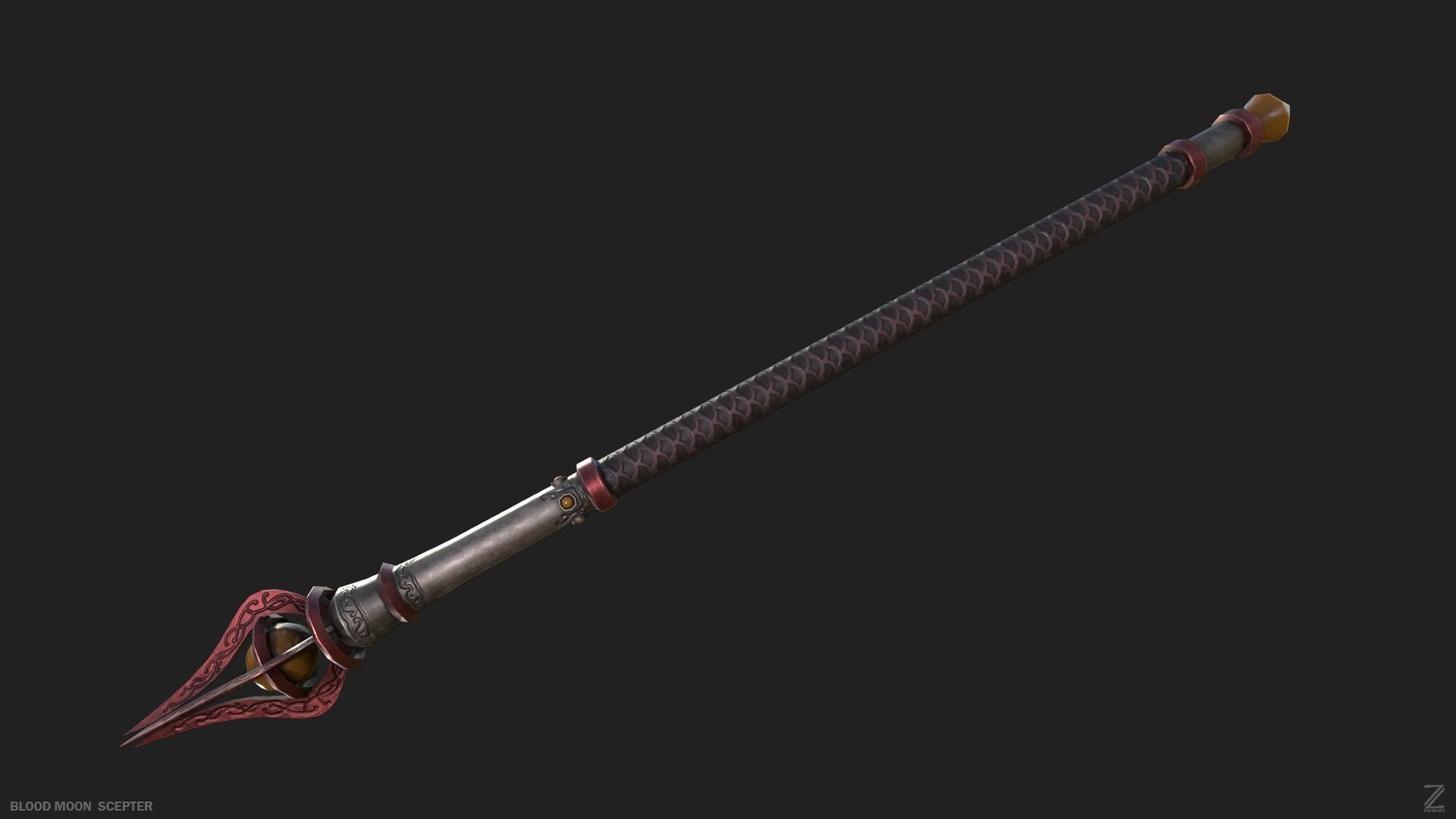 3D model Blood moon scepter VR / AR / low-poly | CGTrader