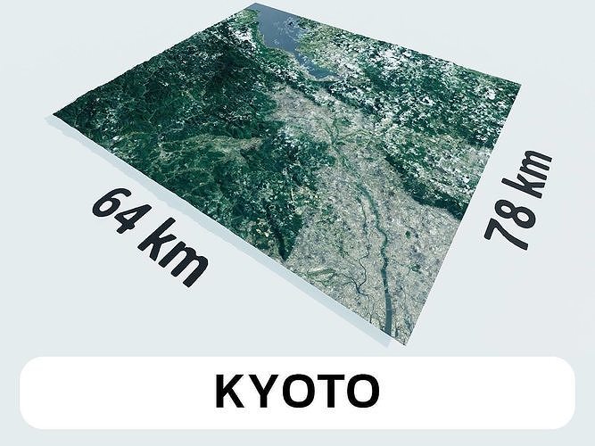Kyoto Japan City Landscape 3D Model 3D model | CGTrader