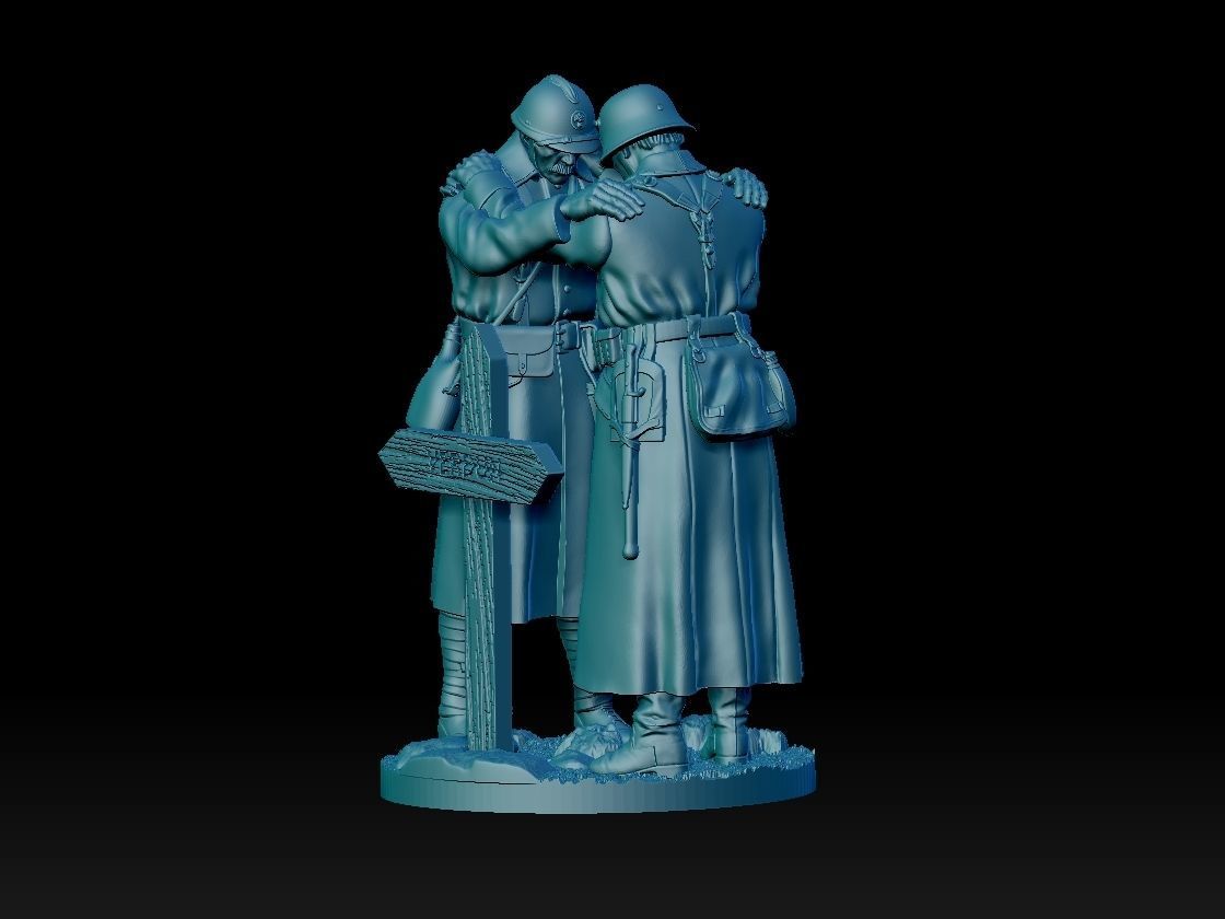 german french soldiers verdun 3D model 3D printable | CGTrader