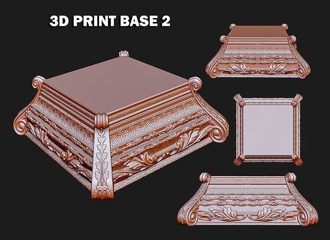 3D Print Base 02 3D model 3D printable | CGTrader