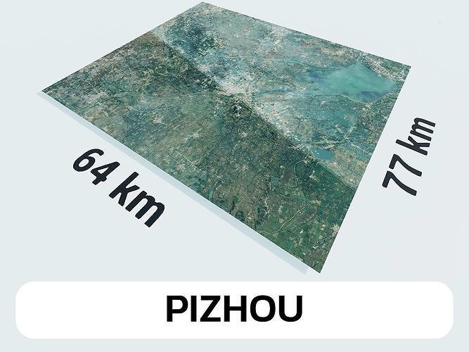Pizhou China City Landscape 3D Model 3D model | CGTrader