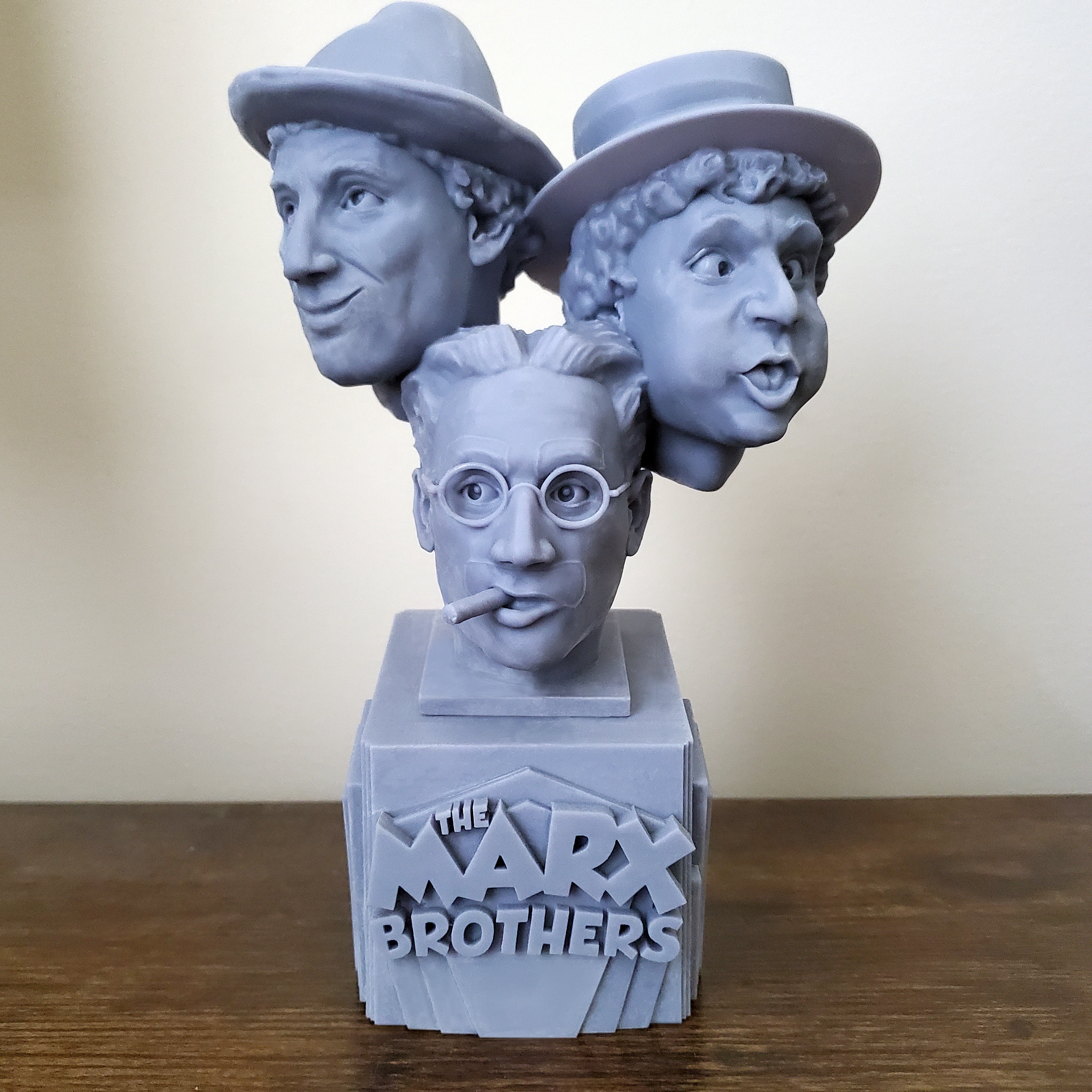 Marx Brothers - 3D sculpture 3D model 3D printable | CGTrader