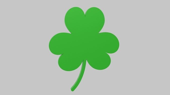 3D model Clover shamrock leaf VR / AR / low-poly | CGTrader