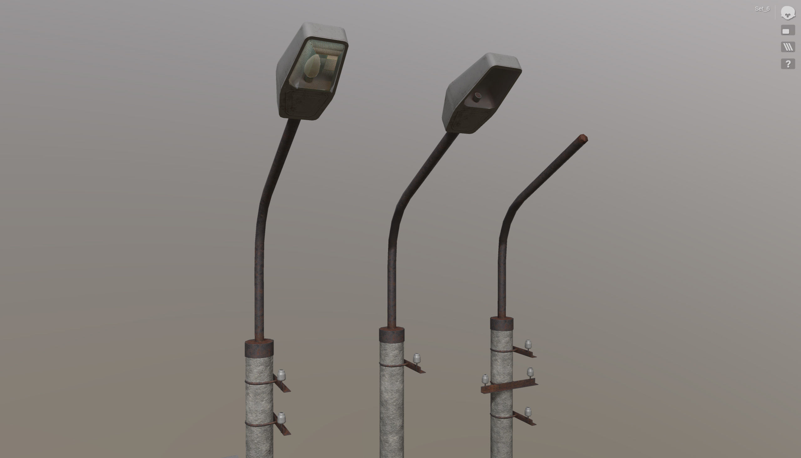 3D model Set of low poly props VR / AR / low-poly | CGTrader