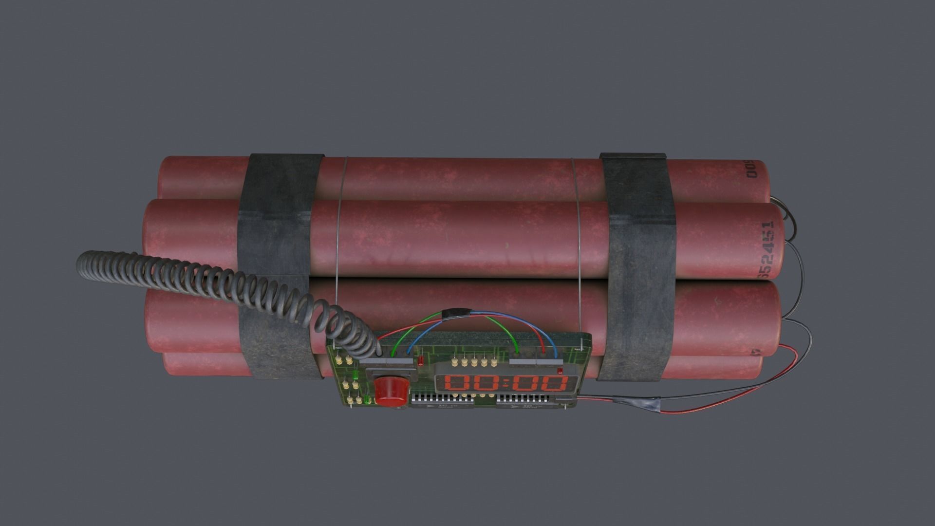 3D model Time Bomb VR / AR / low-poly | CGTrader