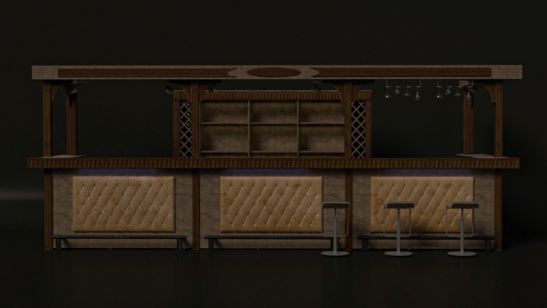 Bar counter 3D model | CGTrader
