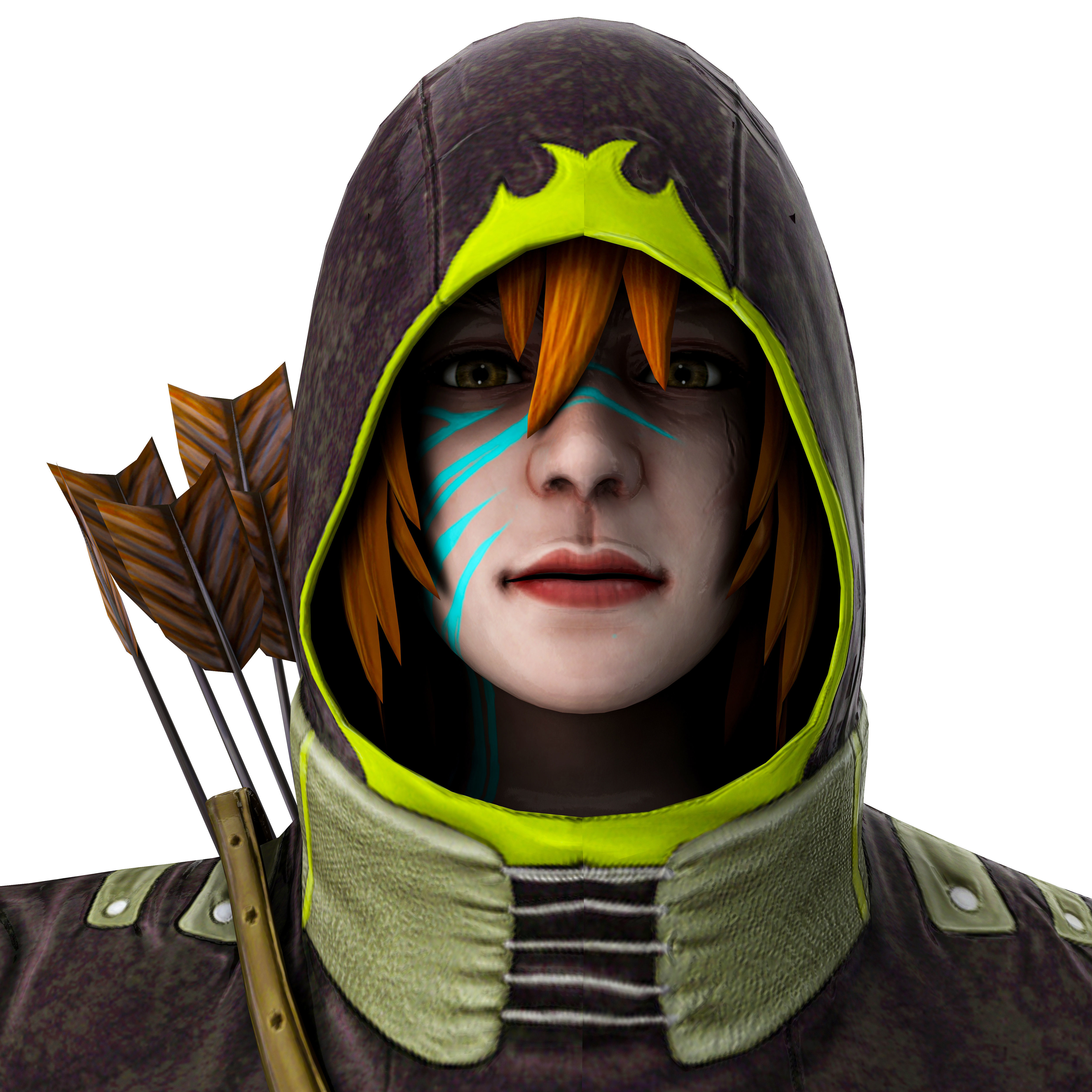 3D model WARRIOR WOMEN VR / AR / low-poly | CGTrader