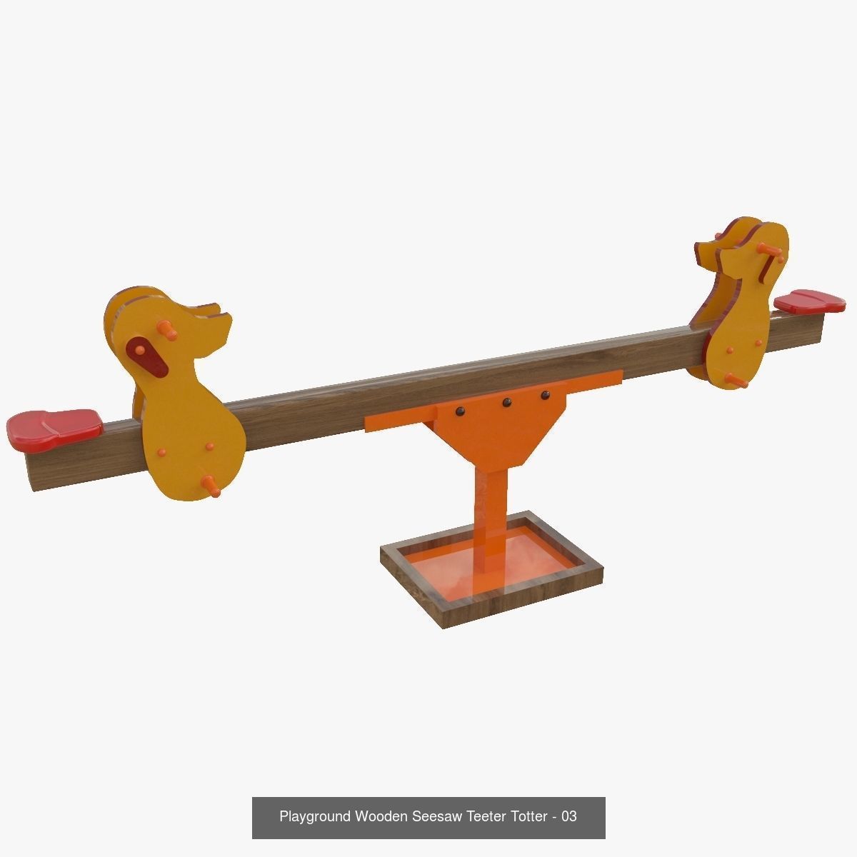 3 Seesaw Collection Playground Wooden Seesaw Teeter Totter VR / AR ...