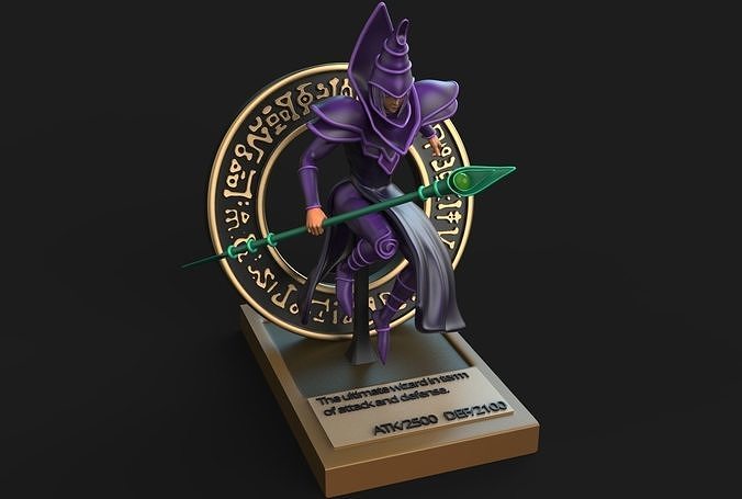 Dark Magician Yugioh 3D Printing model 3D model 3D printable | CGTrader