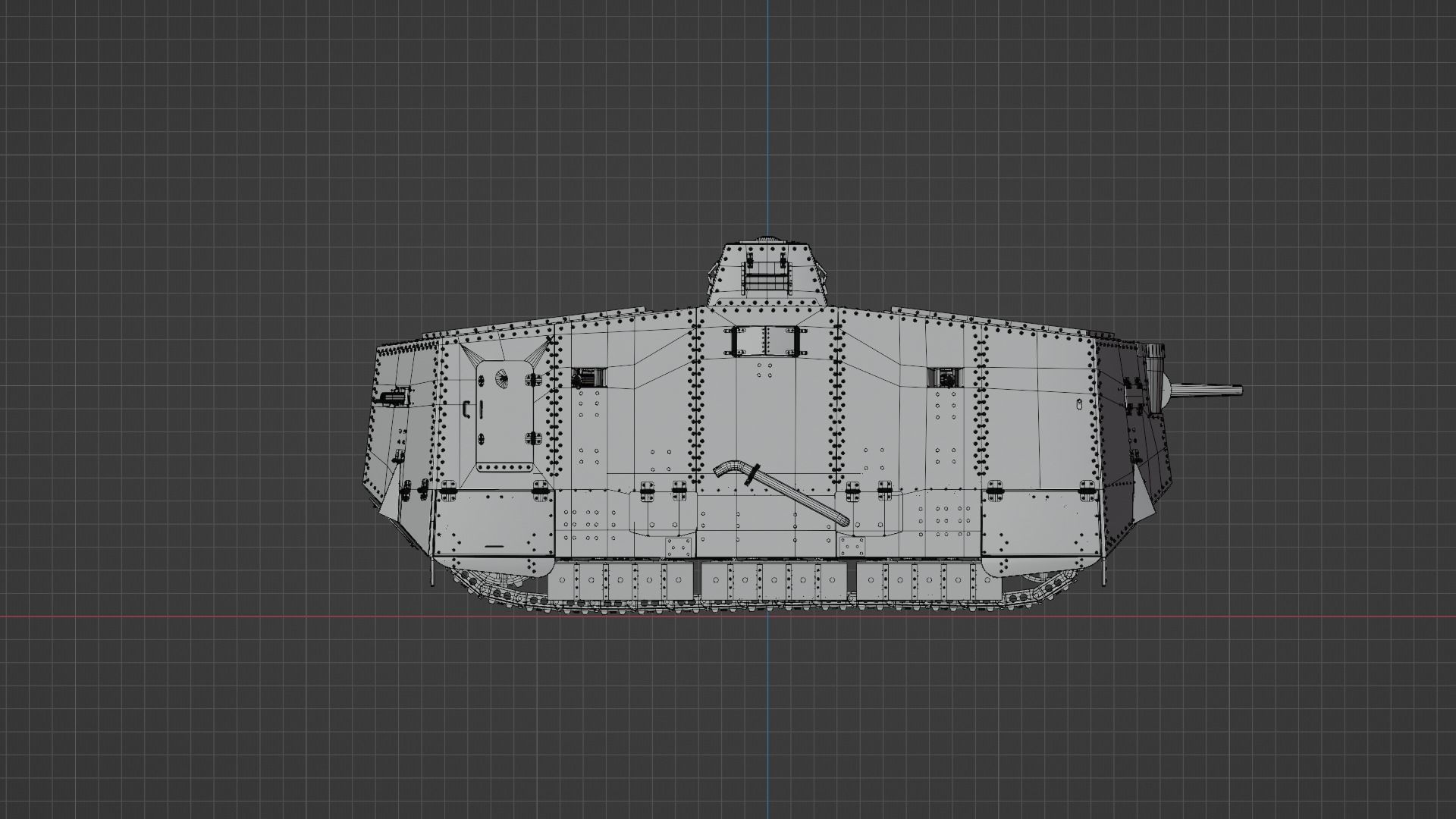A7V Tank 3D model | CGTrader