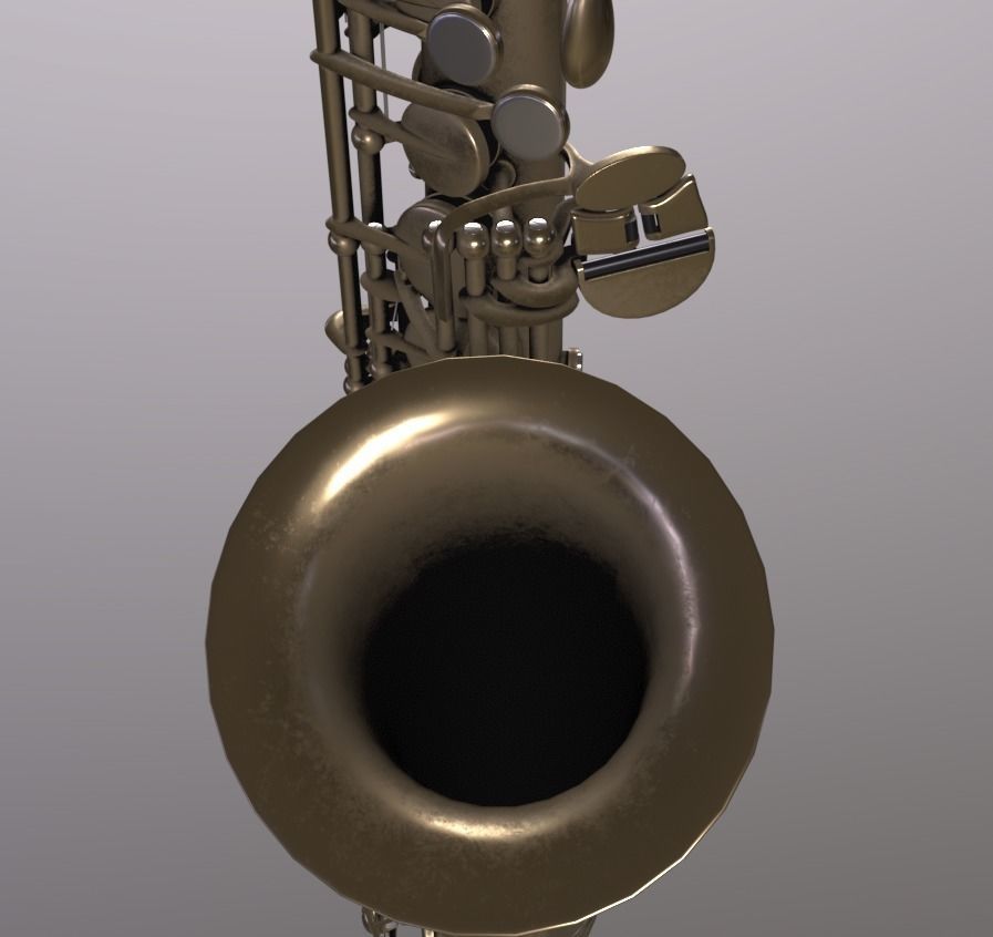 3D model Saxophone 4K PBR GameReady VR / AR / low-poly | CGTrader